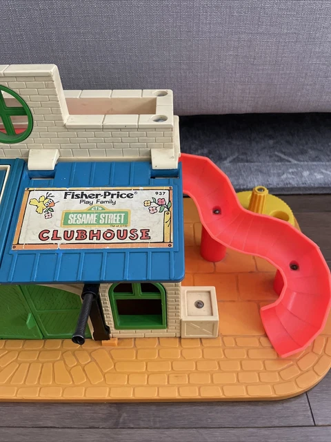 VINTAGE FISHER PRICE Play Family Sesame Street Clubhouse #937 - No ...