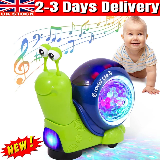 INFANT CRAWLING TOY Crawling Snail Baby Toy with Music,Light Early ...