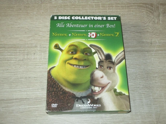 SHREK 5 DISC Collector`s Box Shrek + Shrek 3 D + Shrek 2 $12.08 - PicClick