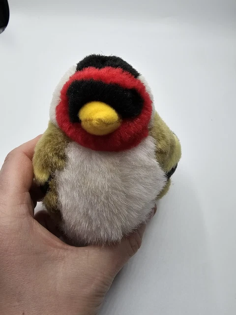 K & M Gold Finch bird soft toy Plush Makes Real Sounds Wild Republic ...