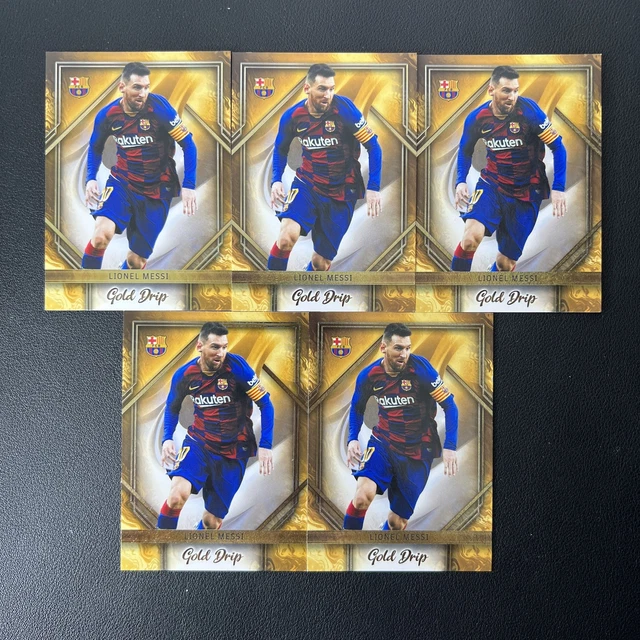 TOPPS FC BARCELONA Team Set LOT*5 Gold Drip Lionel Messi #GD-4 EUR 5,98 ...