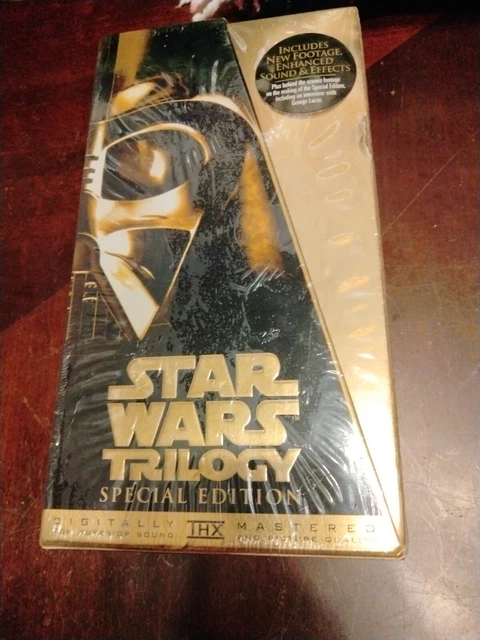 STAR WARS TRILOGY Special Edition Vhs Box Set 1997 Factory Sealed Gold £8.73 - PicClick UK