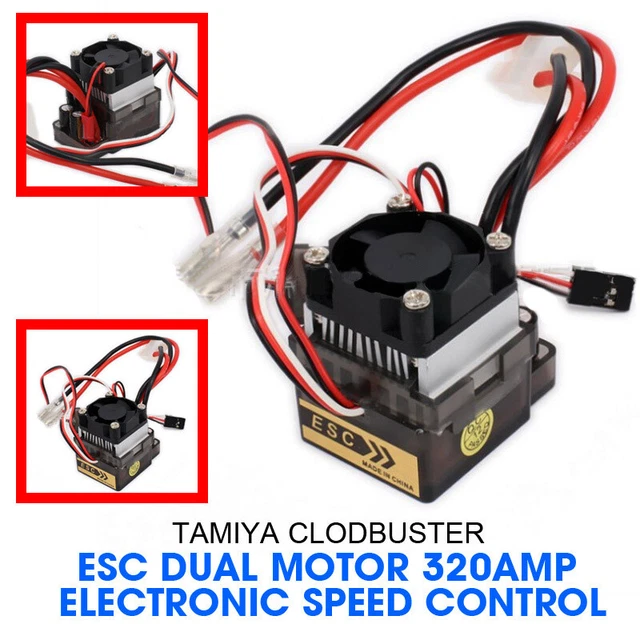 TAMIYA CLODBUSTER ESC Dual Motor 320Amp Electronic Speed Control Wild ...