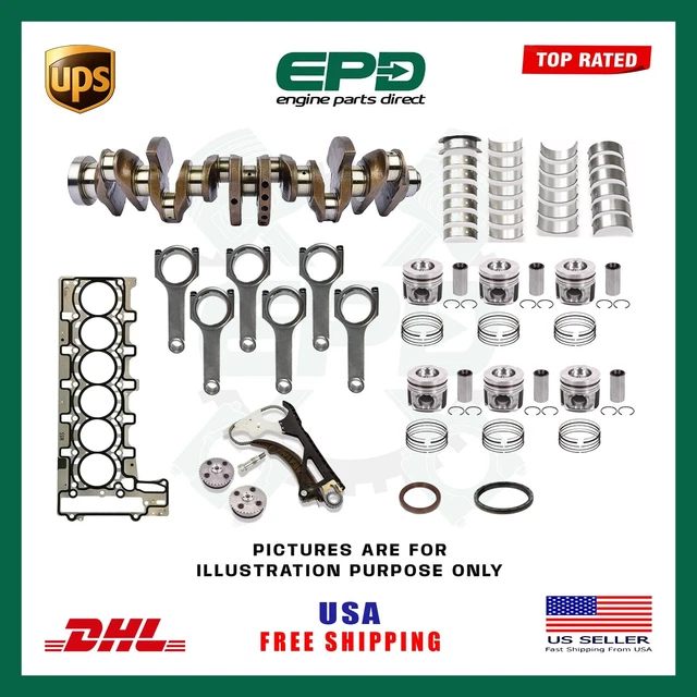 BMW N55 VILEBREQUIN Tête Joint & Moteur Reconstruction Kit Adapté N55B30 3.0 EUR 2.508,06 ...