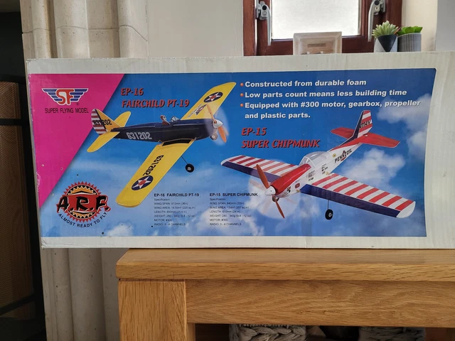 SUPER FLYING MODEL EP-16 Fairchild PT-19 RC Model Plane - 36" Wingspan ...