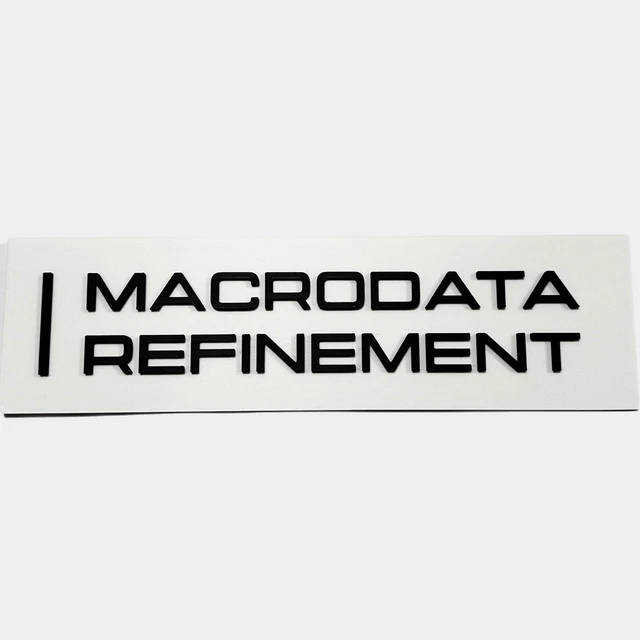 SEVERANCE-INSPIRED WALL SIGN - Official Font - Macrodata Refinement ...
