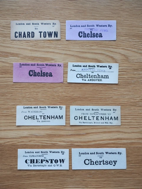 8 LONDON & South Western Railway Luggage Labels - LSWR £11.54 - PicClick UK