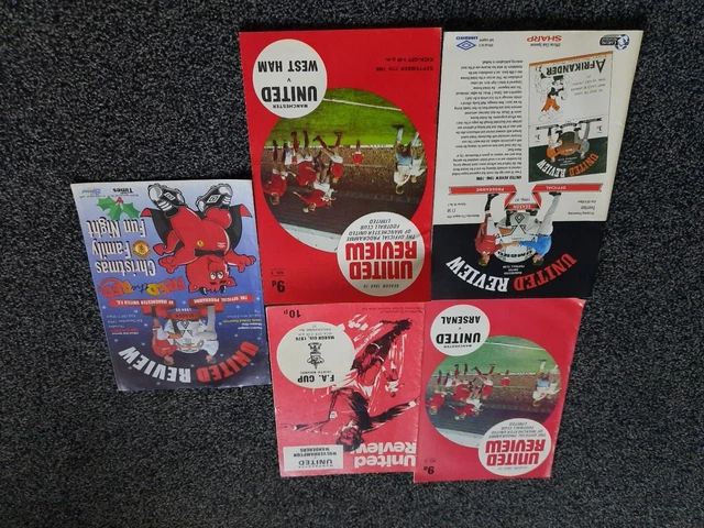 5 X MANCHESTER United Programmes From 1970s 90s £3.99 - PicClick UK