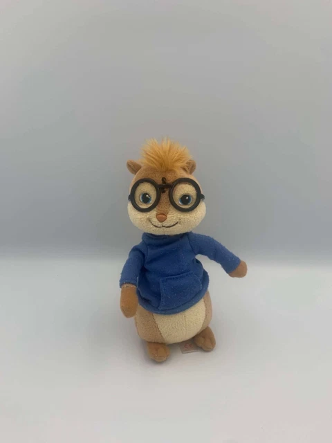 TY ALVIN AND the Chipmunks Simon 7” Chipmunk Plush Beanie Soft Toy 2011 ...