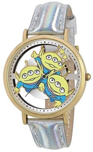 DISNEY TOY STORY Little Green Men Aliens Wrist Watch Transparent Japan ...