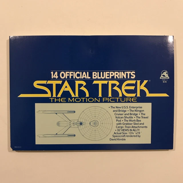 STAR TREK THE Motion Picture 14 Official Blueprints 1980 David Kimble ...
