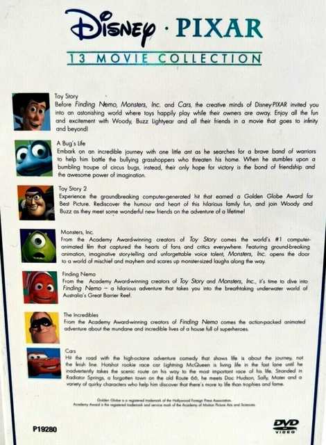 DISNEY PIXAR 13 Movie Collection (DVD) NEW $98.00 - PicClick AU
