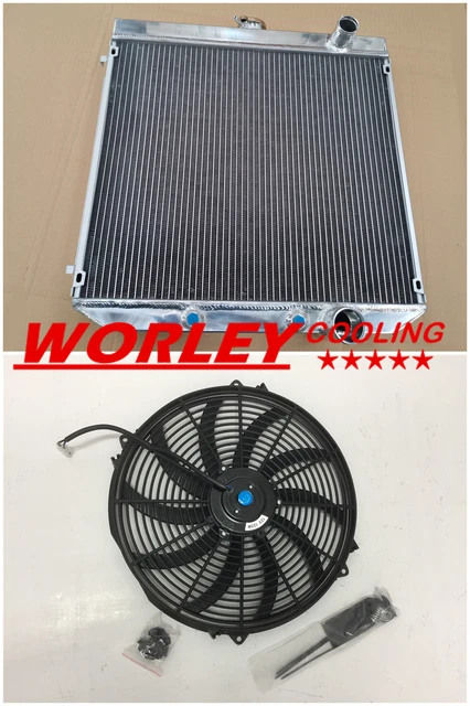 NSW-ALUMINUM RADIATOR&FAN FOR FORD FALCON XR XT XW XY WINDSOR ENGINE ...