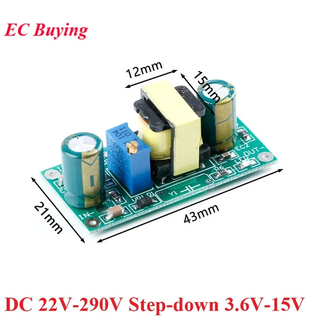 HIGH VOLTAGE DC-DC Step Down Buck Converter 22V-290V to 3.6V-15V $5.28 ...