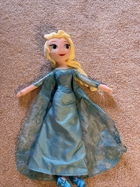 DISNEY STORE FROZEN Princess Elsa Large Plush Stuffed Toy Doll 20 Inch ...