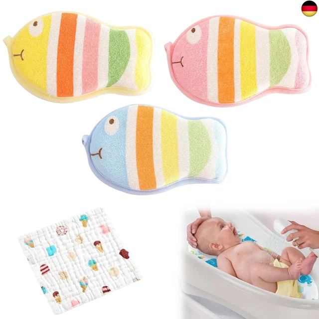 BADESCHWAMM FÜR BABYS, Baby Wasch Schwamm, Badeschwamm Duschschwamm ...