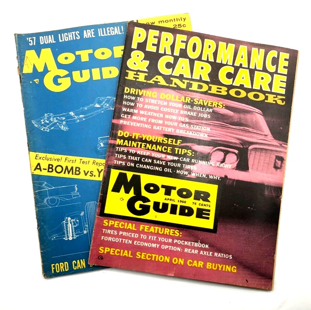 VINTAGE 1957 1960 Motor Guide Magazine Tech Test of The Mercury Dodge ...