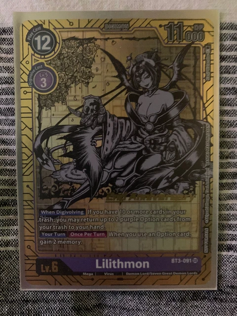 DIGIMON TCG LILITHMON BT3-091 2nd Anniversary Promo SR $16.00 - PicClick AU