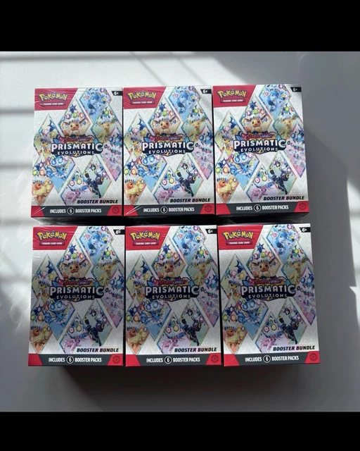 POKÉMON TCG: SCARLET & Violet-Prismatic Evolutions Booster Bundle 6 ...