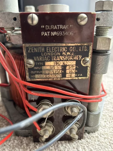 ZENITH ELECTRIC CO variac transformer type 100k 693406 £20.00 - PicClick UK