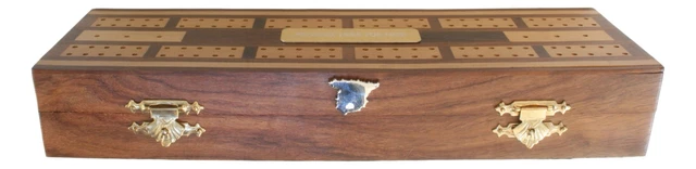SPAIN OUTLINE MAP Wooden Cribbage Board Playing Cards FREE ENGRAVING ...