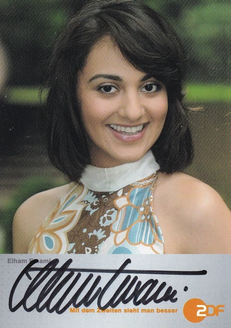 ZDF *MODERATORIN* AUTOGRAMMKARTE #1 von ELHAM EMAMI EUR 1,00 - PicClick DE