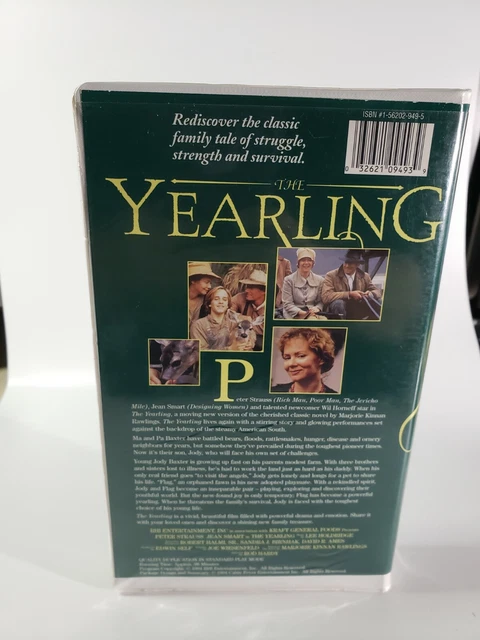 THE YEARLING (VHS, Clamshell) Peter Strauss, Jean Smart, Wil Horneff £7 ...