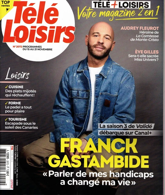 TELE LOISIRS N° 2072 Franck Gastambide Asterix Miss France ... EUR 1,00 ...
