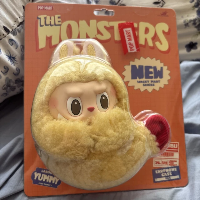 POP MART LABUBU The Monsters Wacky Mart Series Shrimp Earphone Case ...