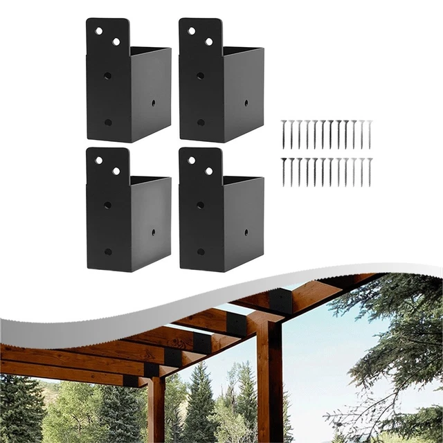 FOR GARDEN PERGOLAS Pergola Brackets Post Mount Easy Installation Fast ...