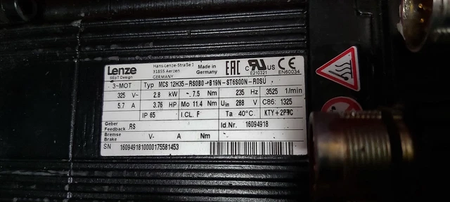 LENZE MCS 12H35-RS0B0-B19N-ST6S00N-R0SU + G50Bb145Mhak3N1C EUR 2.615,00 ...