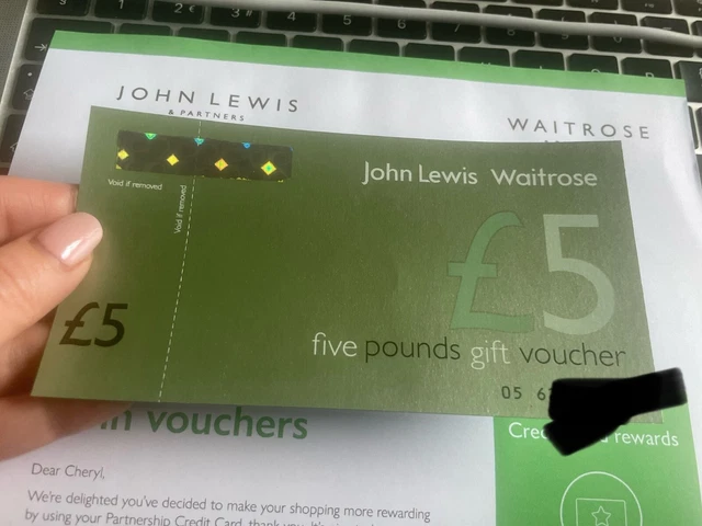 JOHN LEWIS | Waitrose Gift Voucher £5 Value. £1.70 - PicClick UK