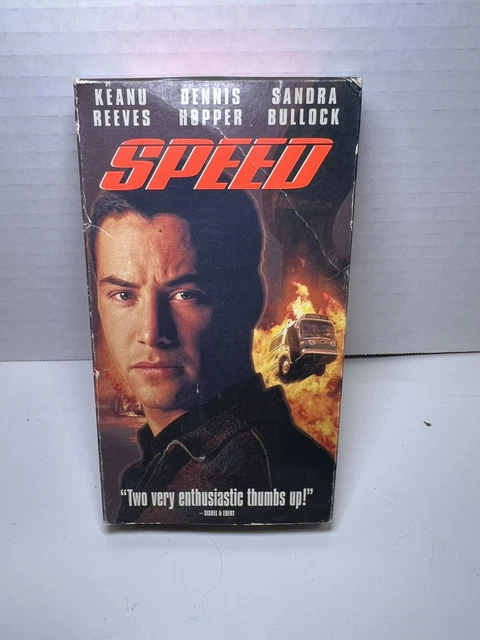SPEED VHS 1994 Keanu Reeves Sandra Bullock Bomb On Bus Will Explode If ...