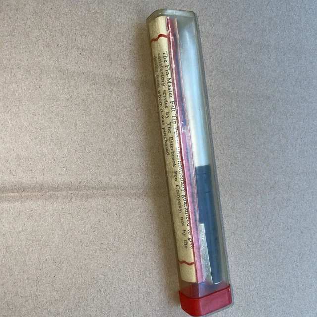 VINTAGE FLO-MASTER FELT Tip Marking Pen & Black Ink NIB #TE522 $30.00 ...