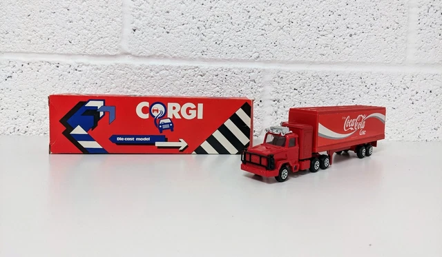 CORGI LEYLAND SCAMMEL Container Truck Coca-Cola Coke Livery 1985 Boxed ...