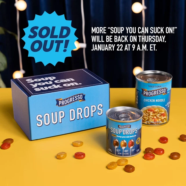 PROGRESSO SOUP DROPS Variety Pack - 2026 Limited Edition - CONFIRMED ...