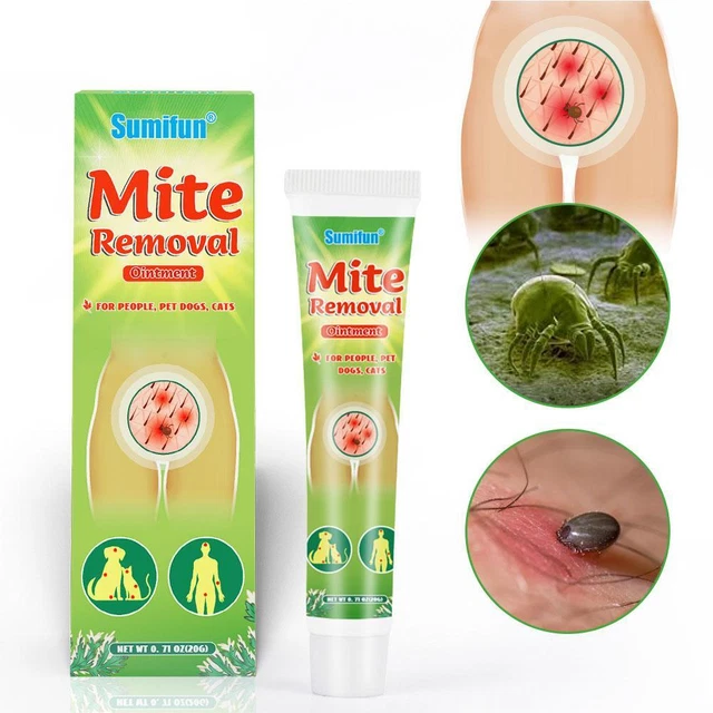 MITE REMOVAL OINTMENTS Anti Itching Scabies Kill Head Lice Treatment ...