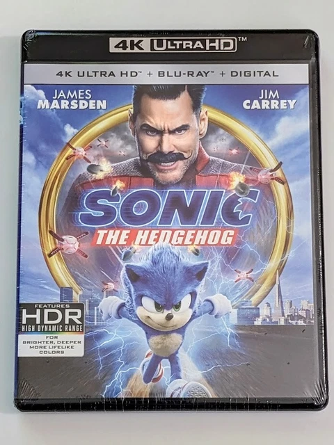 SONIC THE HEDGEHOG (4K Ultra HD + Blu-ray + Digital) Factory Sealed £16 ...