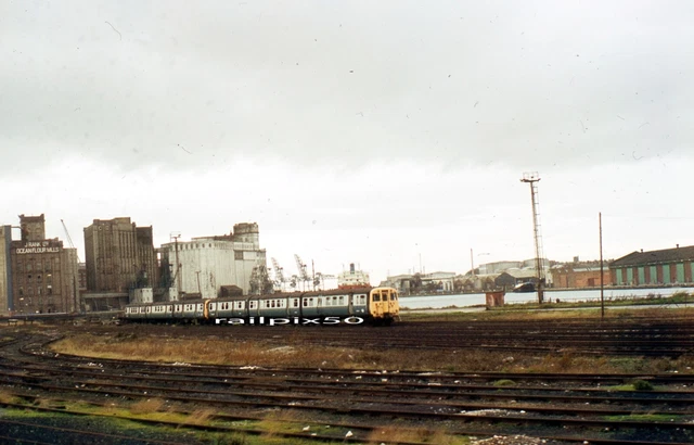 ORIGINAL RAILWAY TRAIN SLIDE. 289.10. Birkenhead Docks. Old Merseyrail ...