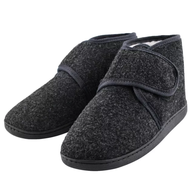 HERREN WINTER FILZ Diabetiker Hausschuhe Pantoffeln Hausstiefel ... HERREN WINTER FILZ Diabetiker Hausschuhe Pantoffeln Hausstiefel ...