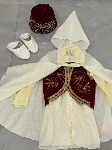 Ensemble Bapteme Fete Tenue Circoncision Saoudien Enfant Bebe D1 Ans 12