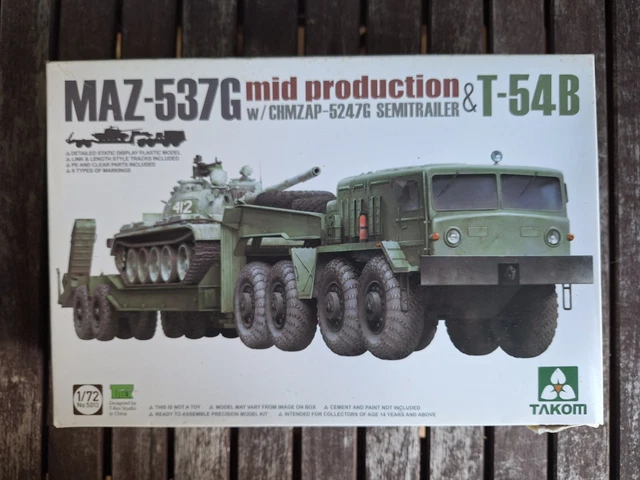 MAZ-537G MID PRODUCTION with Semitrailer & T-54B | Takom | Nr. 5013 | 1 ...