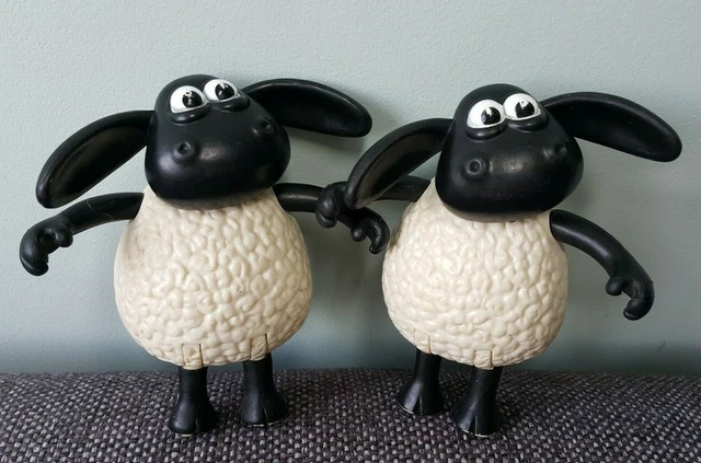 CBEEBIES TIMMY TIME Shaun The Sheep Poseable Action Figure Wallace 3.5 ...