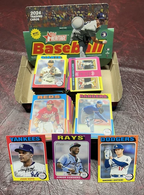 2024 TOPPS HERITAGE Mini Partial Base Set 370/400 Card Lot No Dups! No ...