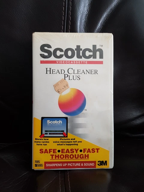 RARE SCOTCH 3M Vhs Vcr Head Cleaner Plus Pal Factory sealed Vhs Video £ ...