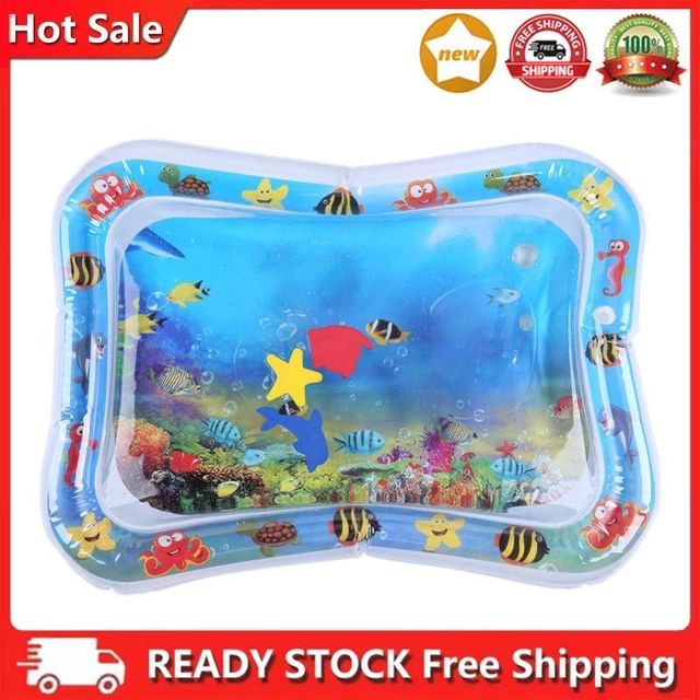 BABY INFLATABLE WATER Play Mat Tummy Time Playmat Fun Activity Pool Pat ...
