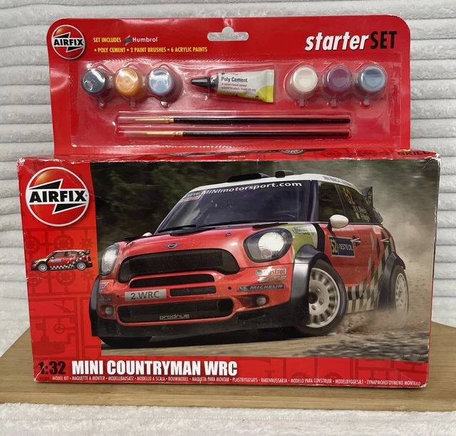 AIRFIX A55304 MINI Countryman WRC Starter Set 1:32 Car Model Kit ...