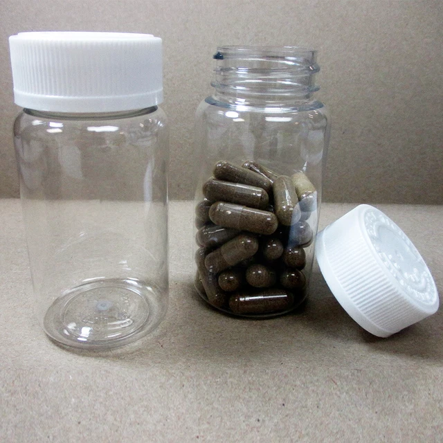 10 BOTELLAS DE Píldoras de Plástico Vacías Cápsula Medicamento Estuche ...