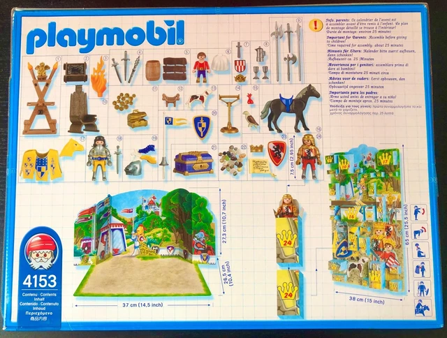 PLAYMOBIL CALENDRIER DE l' Avent 4153 Chevalier MISB OVP 2006 Neuf Rare ...