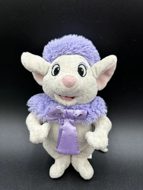 DISNEY STORE THE Rescuers Miss Bianca 8” Plush Bean Bag Stuffed Toy ...